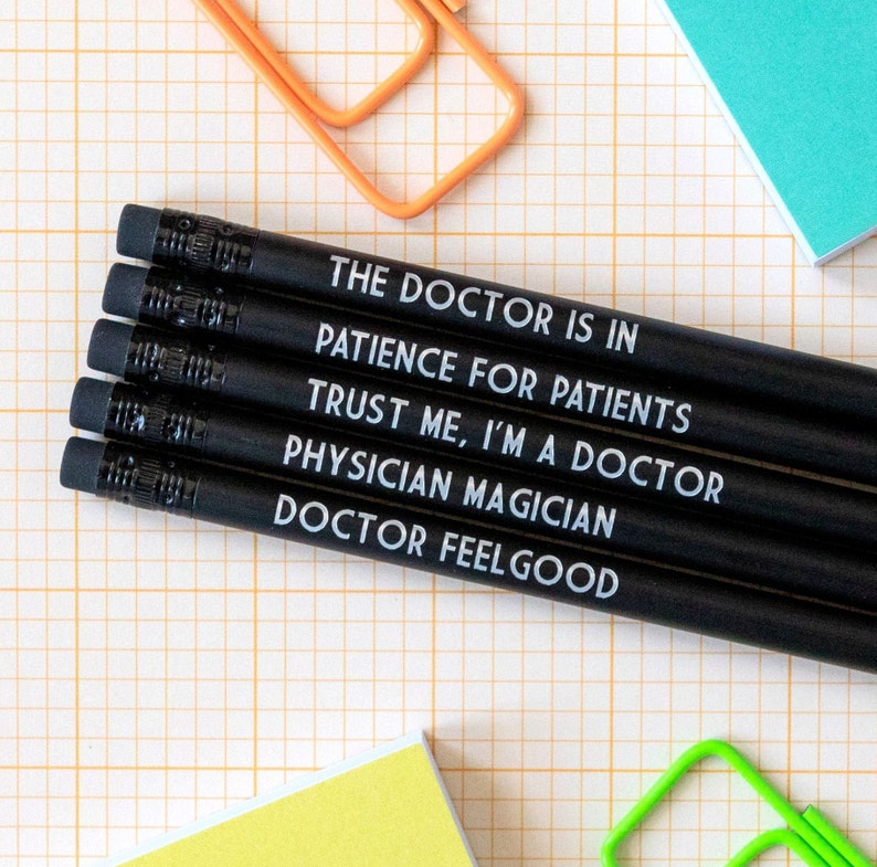 Doctor Pencil Set | Physician Magician - Etsy UK