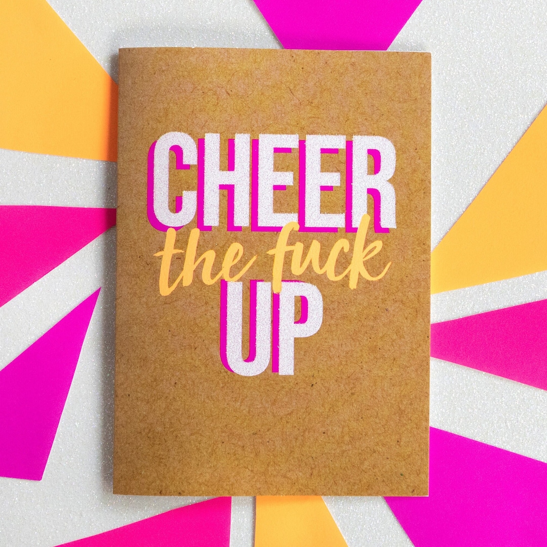 Funny Cheer up Card Funny Encouragement Card Thinking of You - Etsy