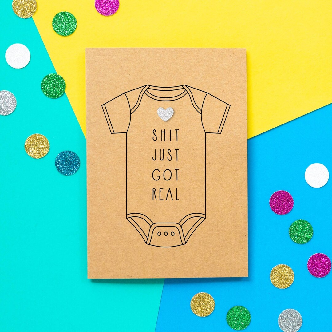 Funny New Baby Card, First Baby Card, Pregnancy Card, Expecting Card ...
