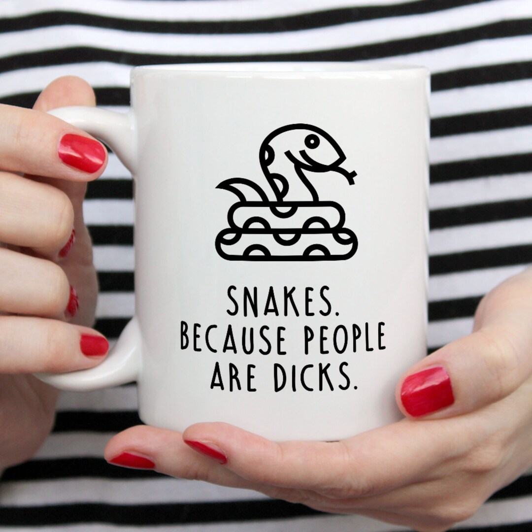 Snake Mug, Snake Gift, Snake Owner Gift, Funny Snake Coffee Mug, Cute ...