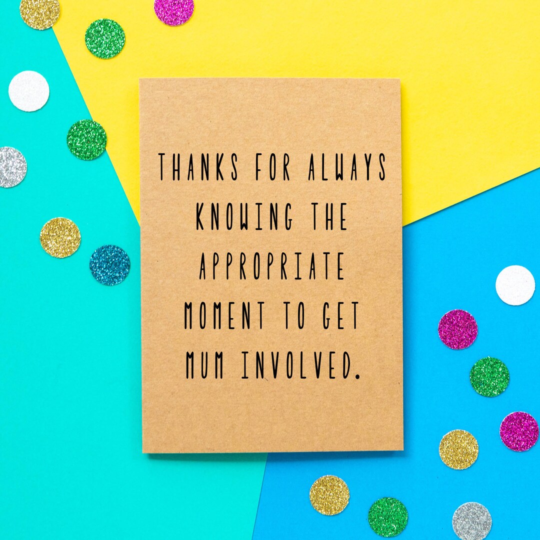 Funny Fathers Day Card Dad Birthday Card Funny Dad Card Card For Dad Get Mum Involved