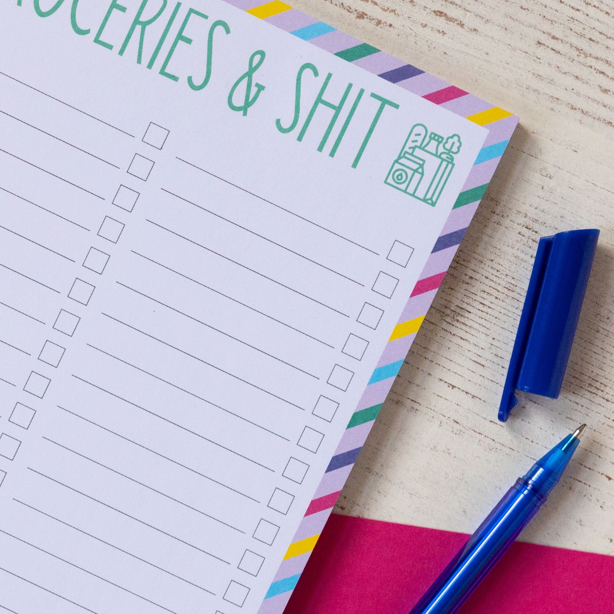 Shopping List Notepad A5 Groceries Checklist Pad to Do - Etsy UK