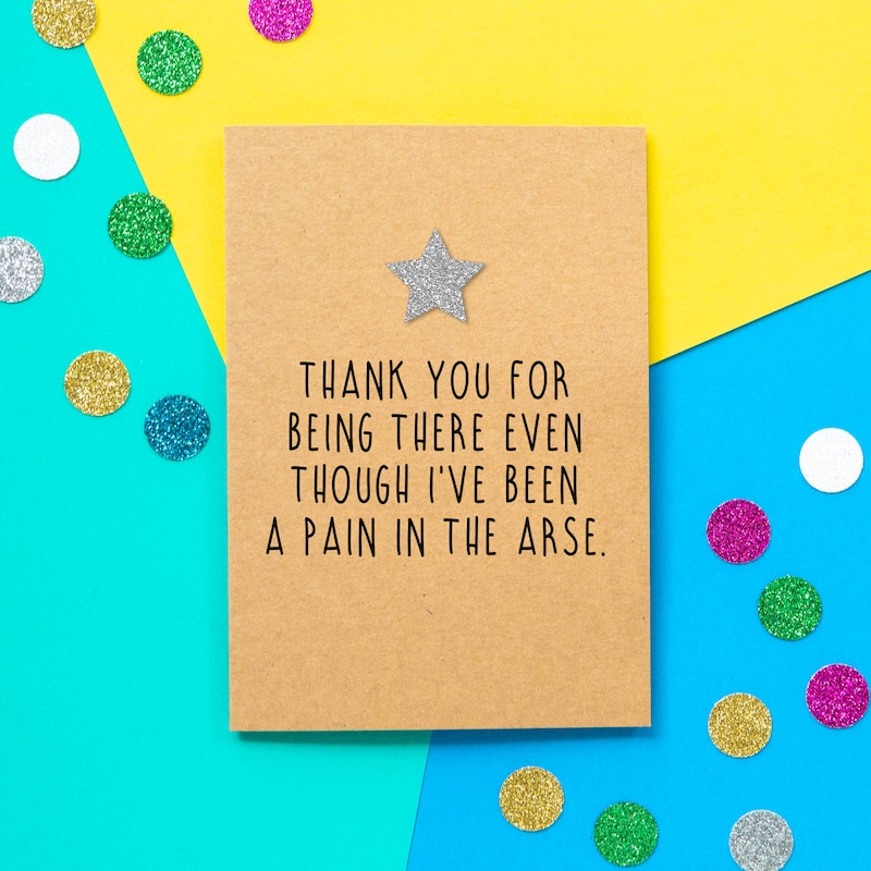Funny Thank You Card - Etsy
