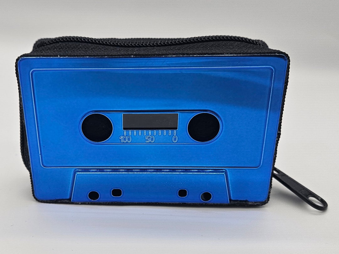 Metallic Blue Cassette Wallets/stash Bag - Etsy
