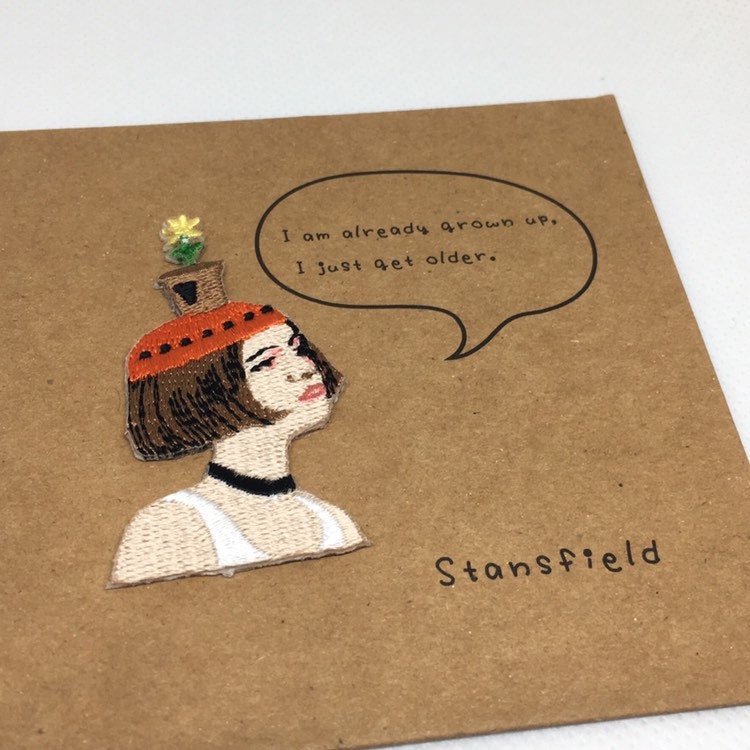 Leon the Professional Matilda Iron on Patch Natural／embroidered Patch ...