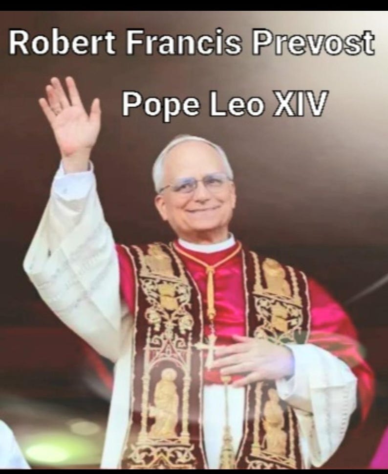 Pope Leo XIV Robert Francis Prevost Fridge Magnet Laminated Plastic 2 ...