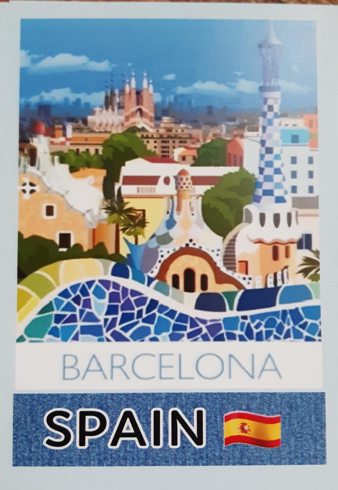 Postcard Barcelona Spain Souvenir Travel Holidays City Gift Ideas ...