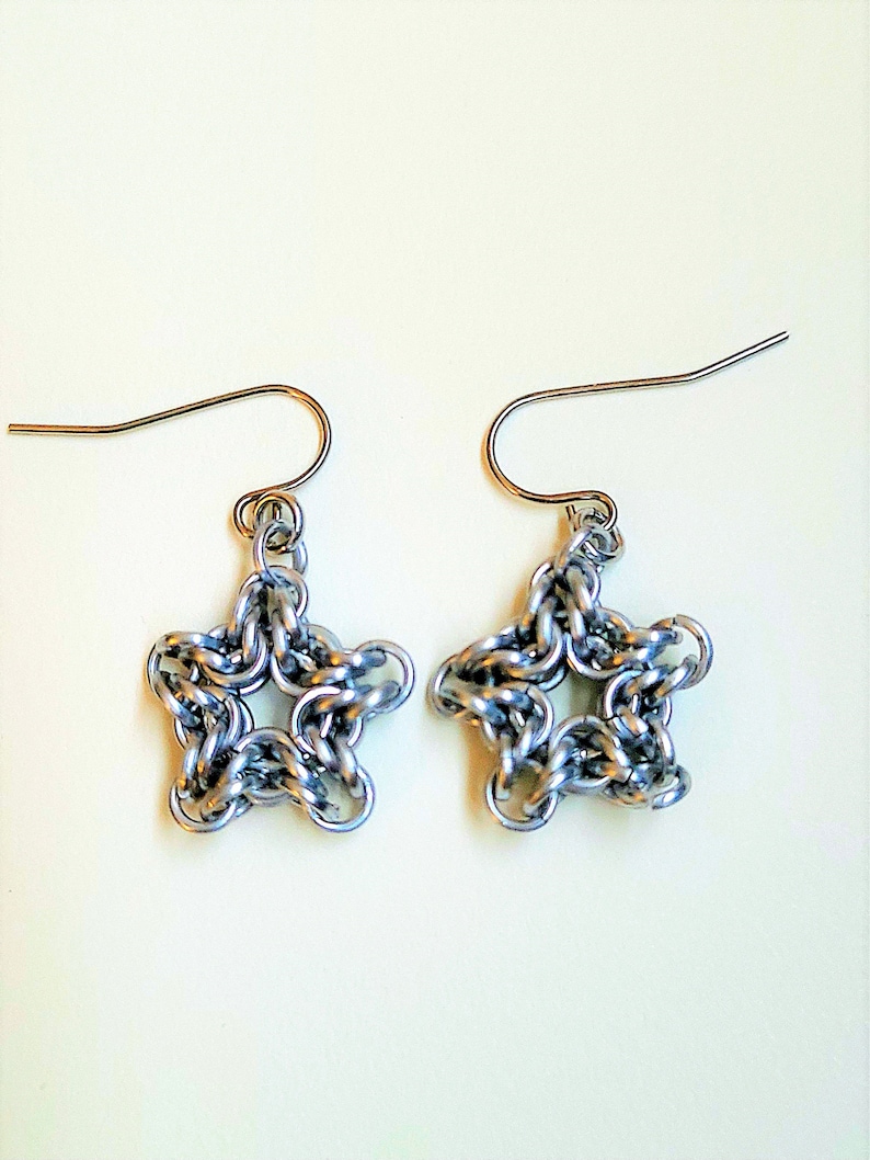 Black Star Byzantine Chainmail Solid Color - Etsy