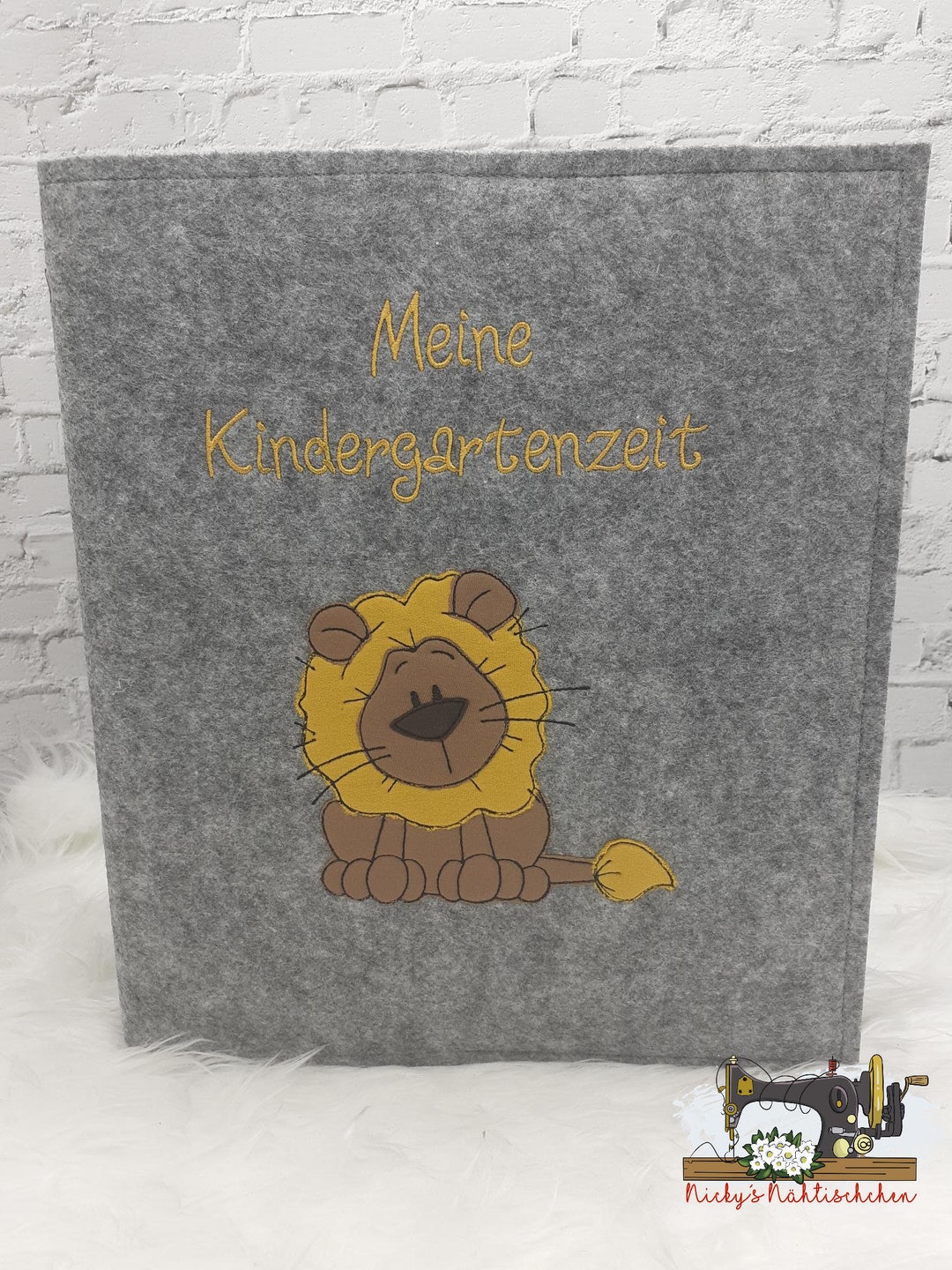 Kindergarten Folder Folder Portfolio With Doodle Embroidery - Etsy