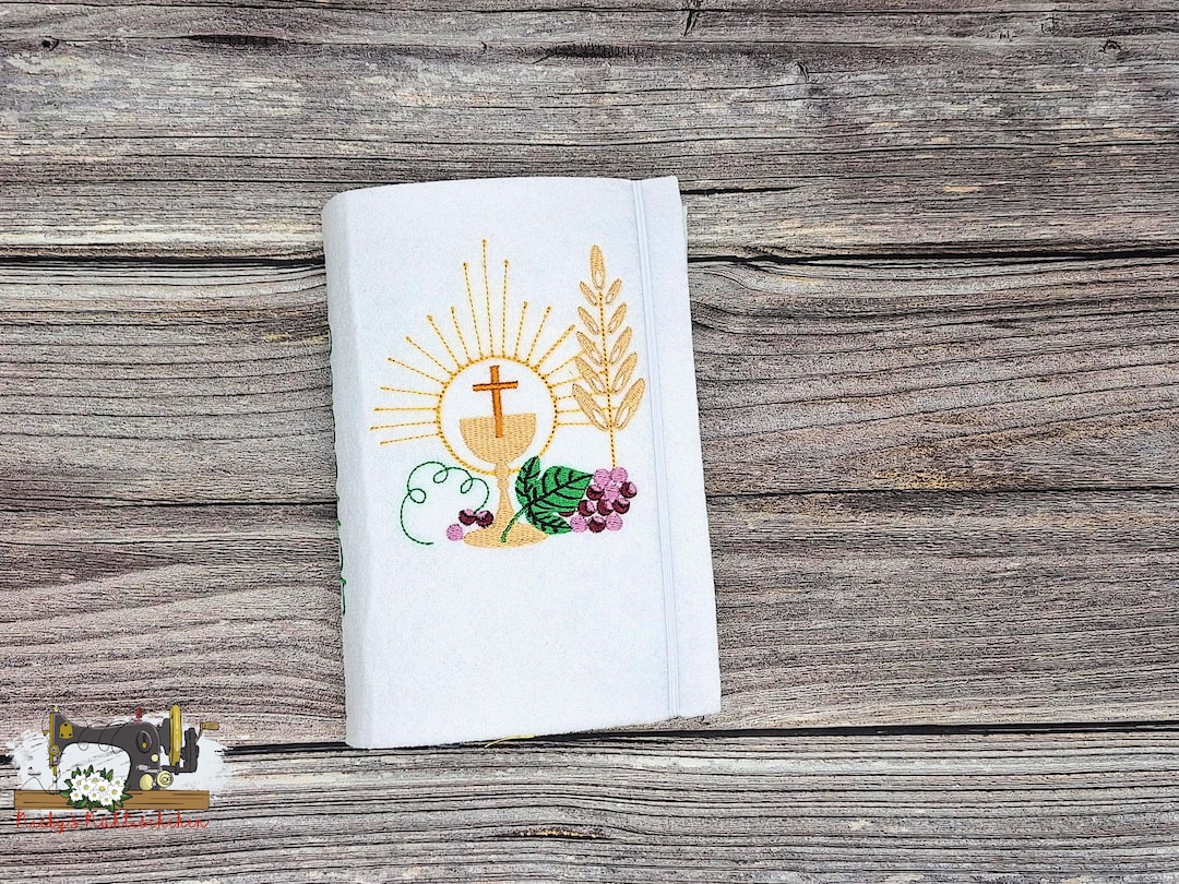Hymn Book Cover Felt With Name - Hymn Book Cover for First Communion ...