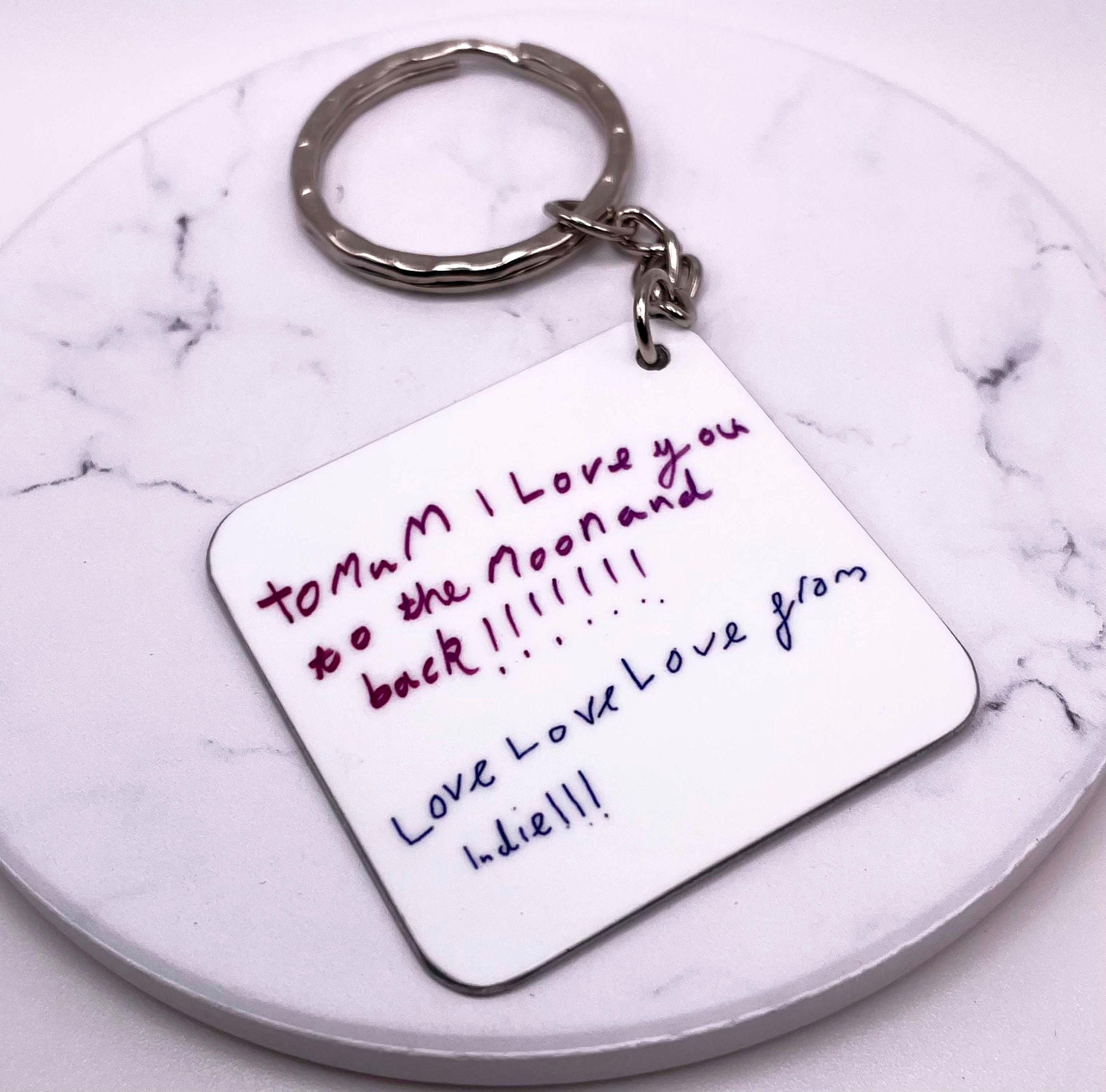 Photo Keyring Personalised Square Keyring Custom Photo - Etsy UK