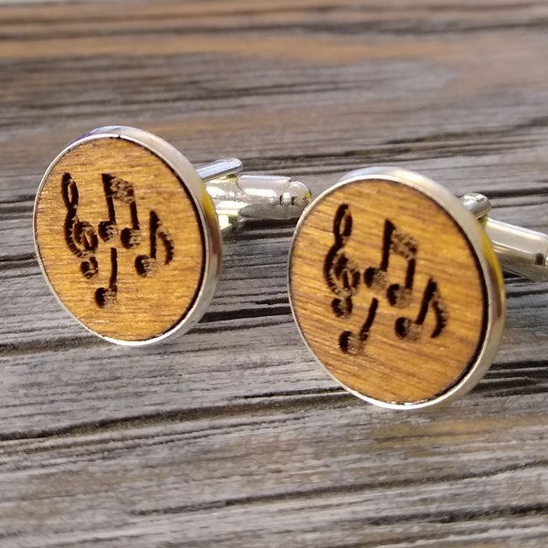 Music Note Cufflinks - Etsy
