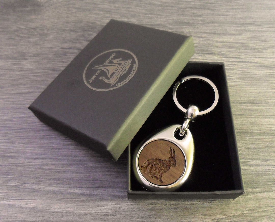 Personalised Rabbit Design Keyring, Custom Keychain - Etsy Norway