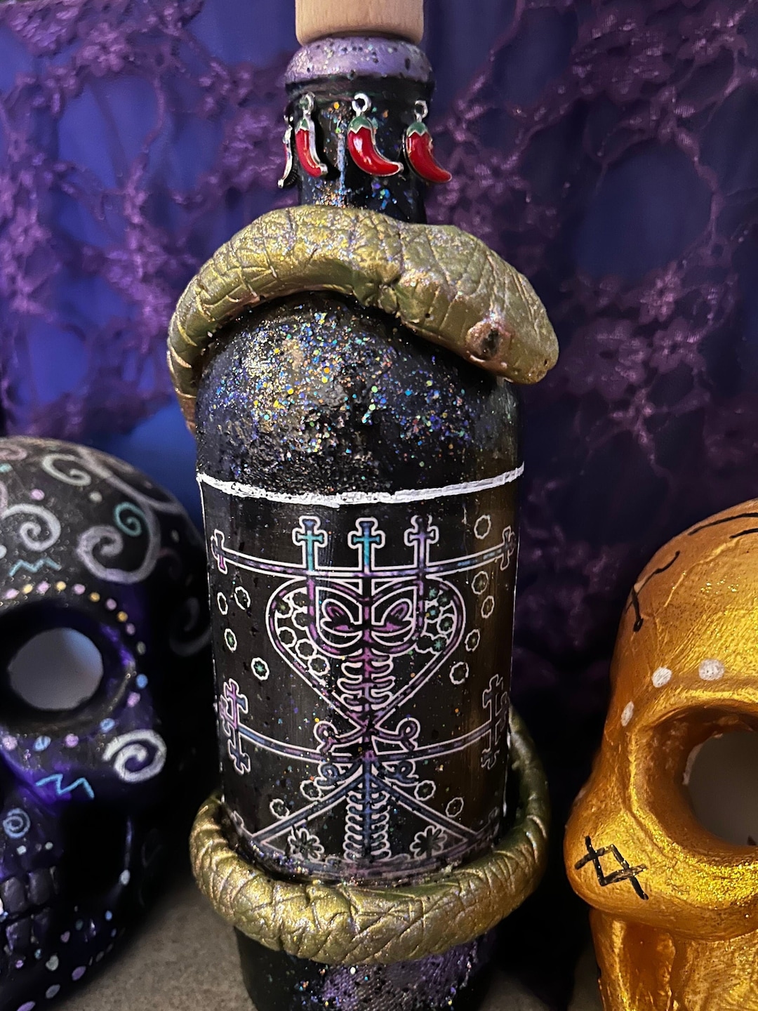 Custom Made Charged Spirit Bottle Witch/ Voodoo/pagan Spirit Bottles - Etsy