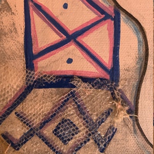 Papa Damballah Papa Danbala Painting Voodoo Real Snake Skin Vodou - Etsy