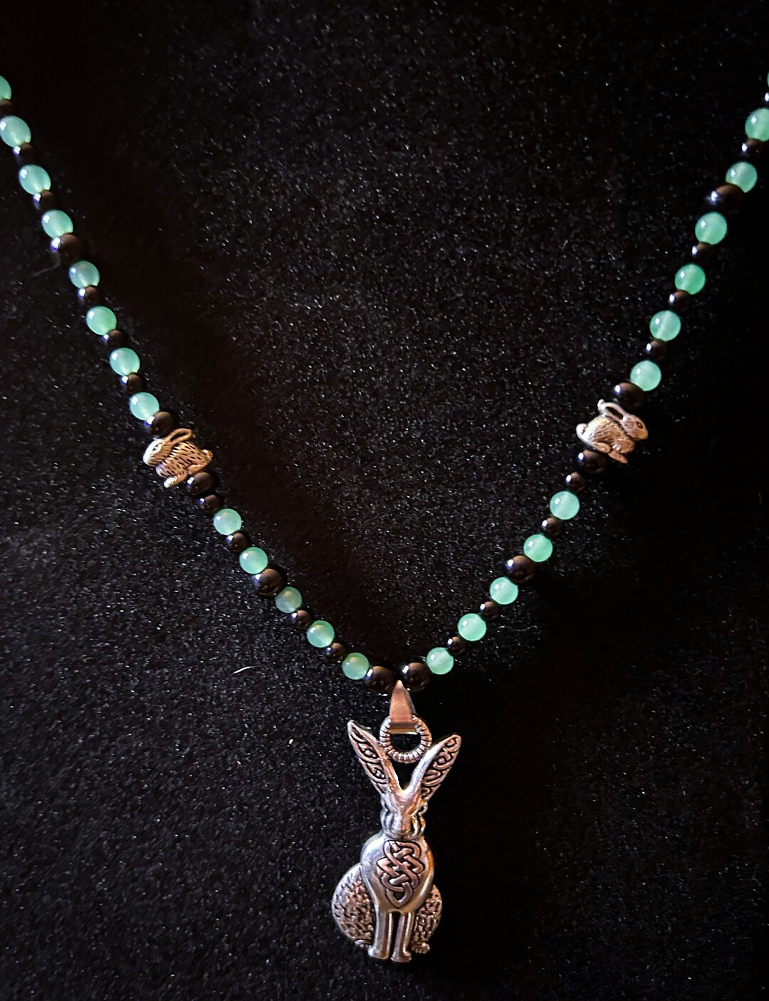 Bunny/rabbit Spirit Animal Celtic Wicca Witch Pagan Neckace - Etsy