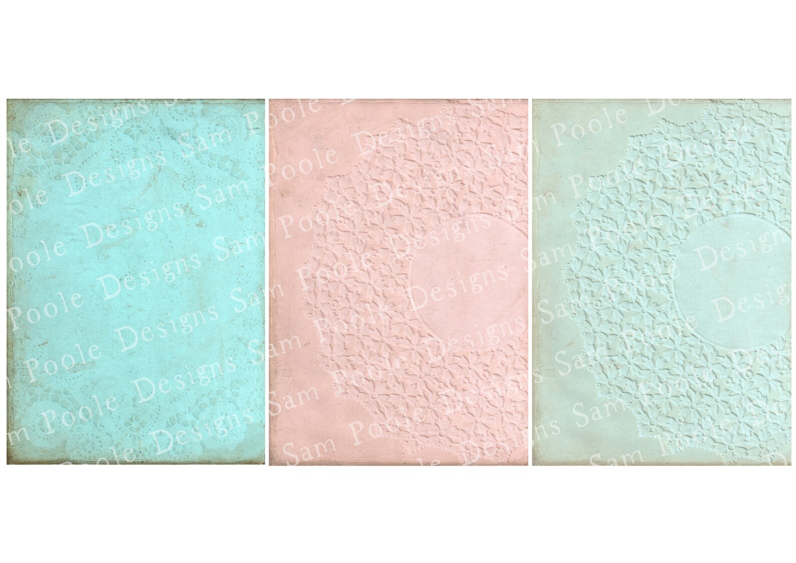 Pastel Doily Vintage Junk Journal A4 Paper Collection | Etsy UK