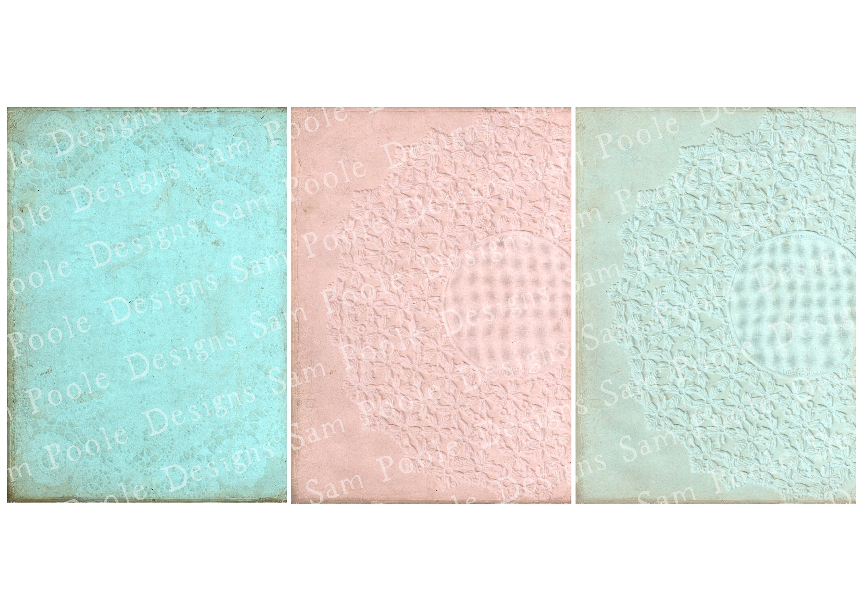 Pastel Doily Vintage Junk Journal A4 Paper Collection | Etsy UK