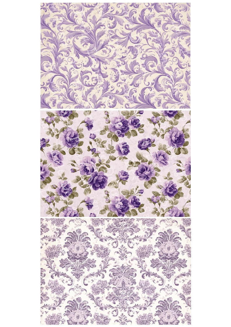 No. 4 Patterned Papers Printables A4 Paper Pack - Junk Journal (digital ...
