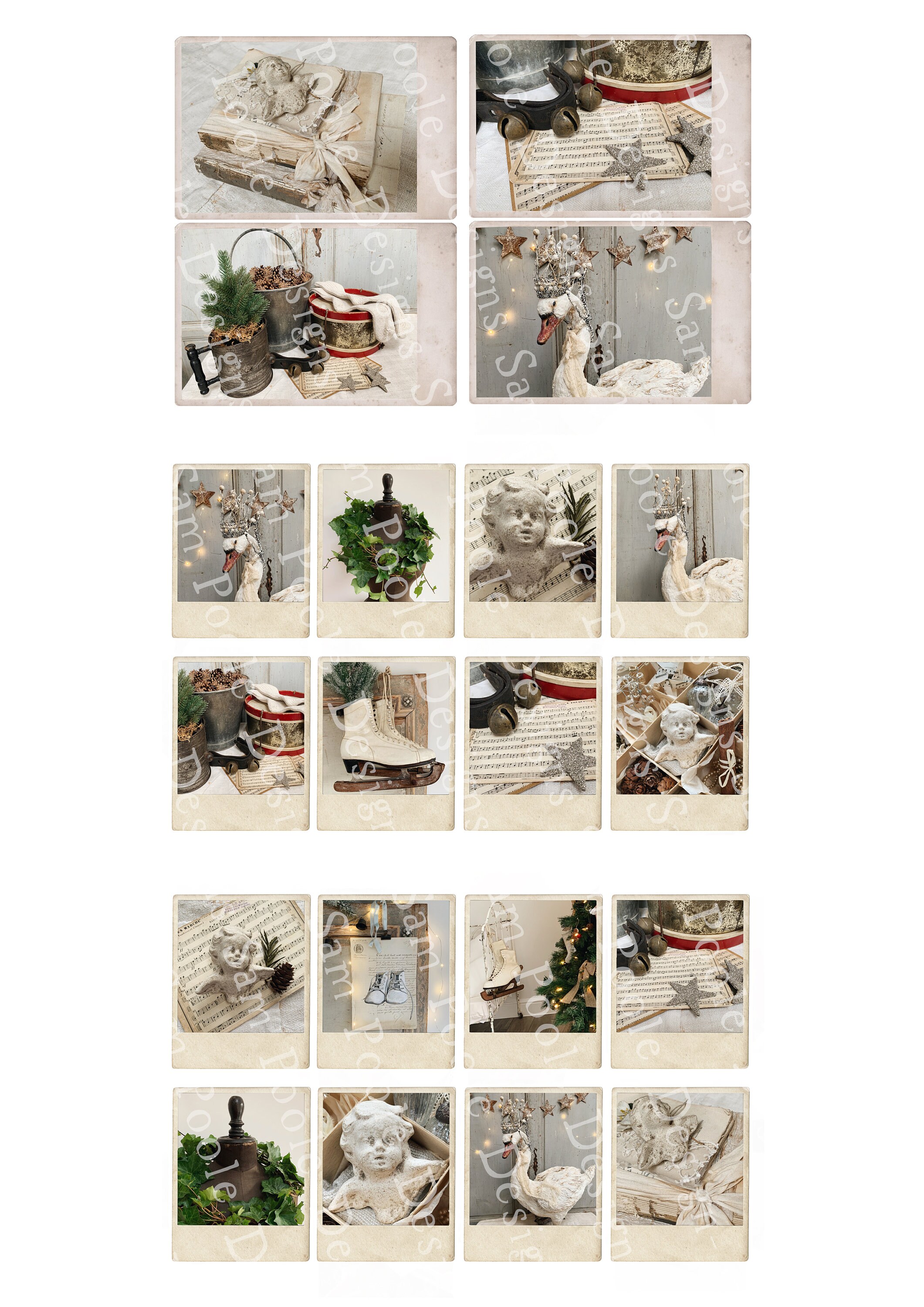 Shabby Christmas Shabby Chic Junk Journal A4 Paper Collection - Etsy