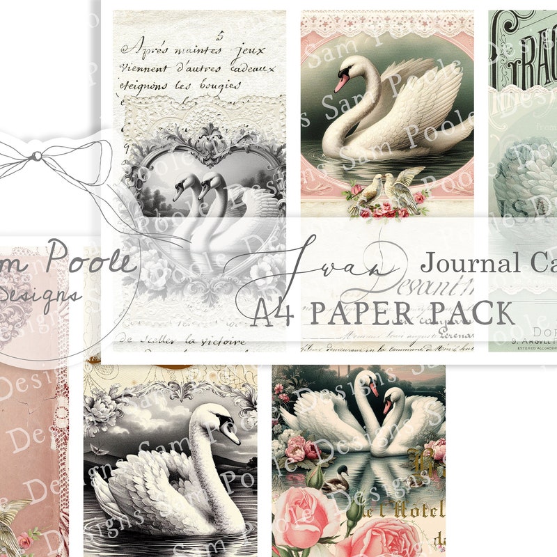 Swan Valentine Tag - Etsy