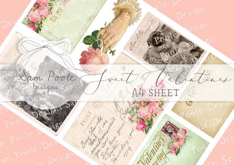 Sweet Valentines Junk Journal Digital Download Vintage | Etsy