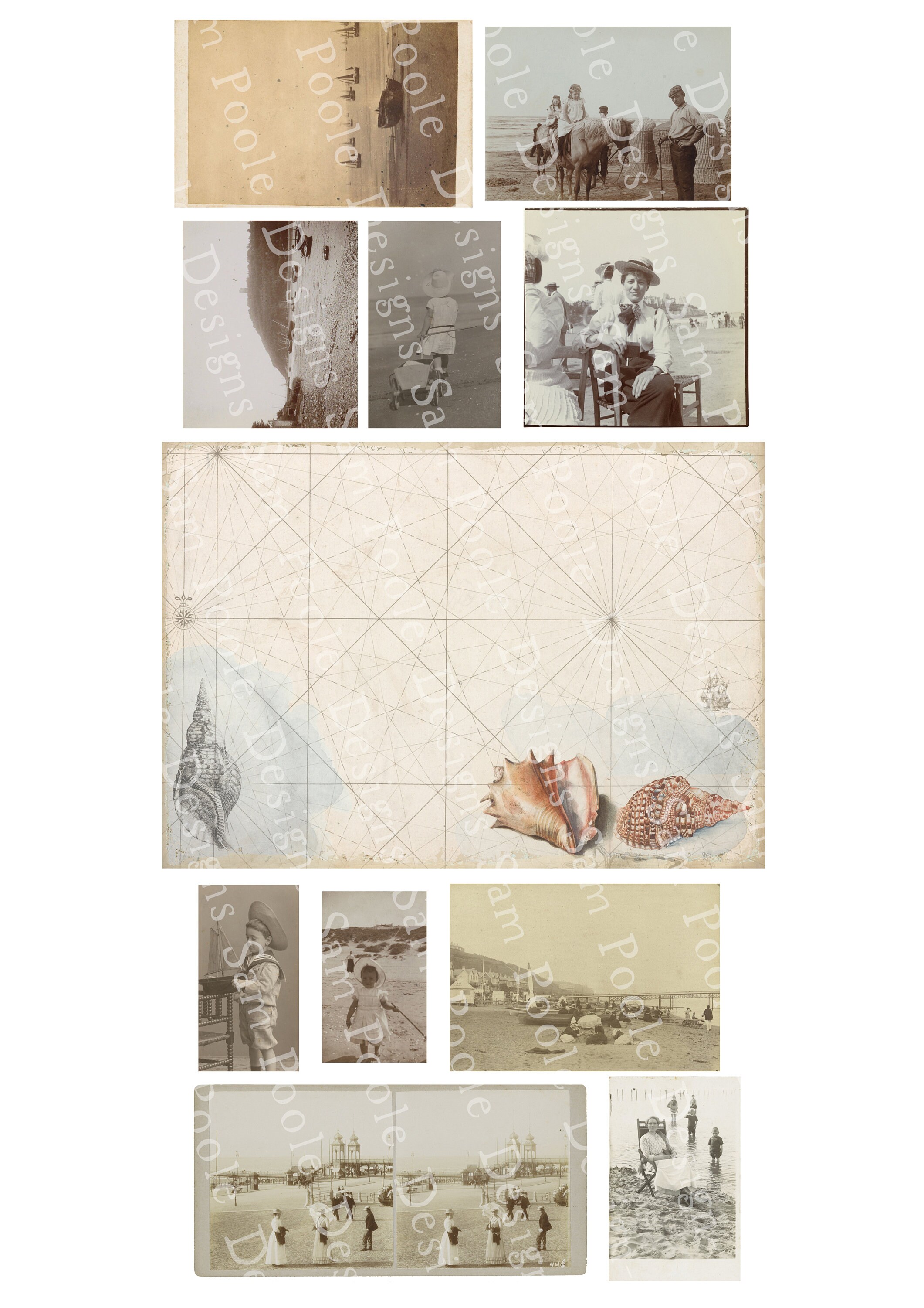 Sea Treasures Junk Journal A4 Paper – Nautical Ephemera (digital ...