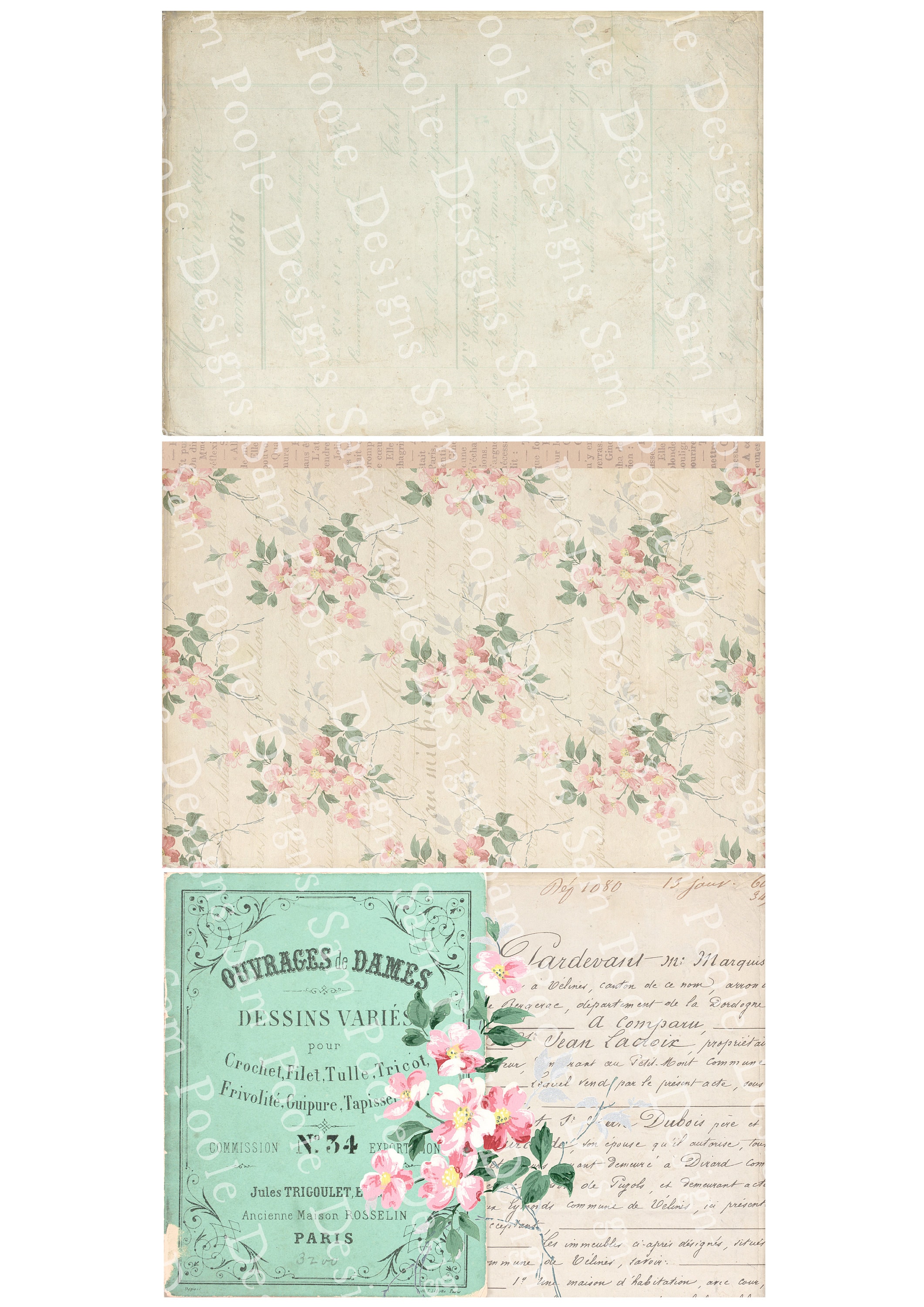 Spring Garden Junk Journal A4 Paper Collection - Digital Download ...