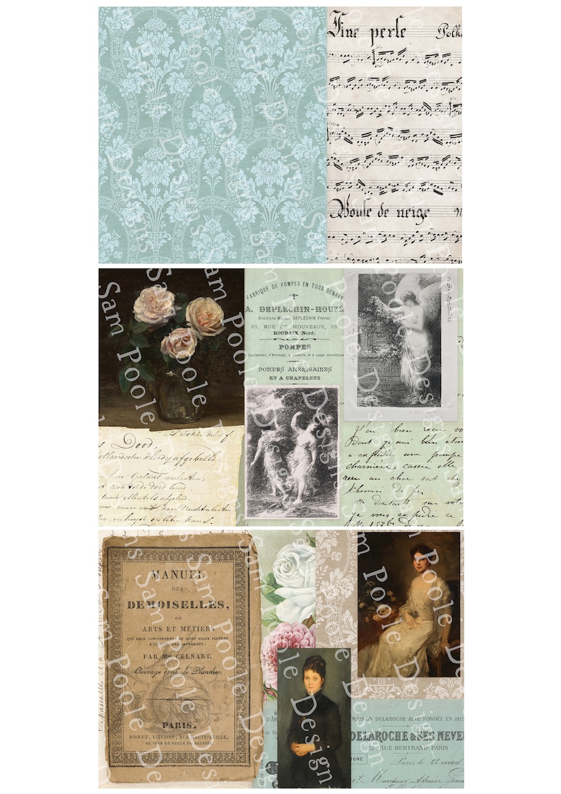 Still Life Kit Vintage Junk Journal A4 Paper Collection - Digital ...