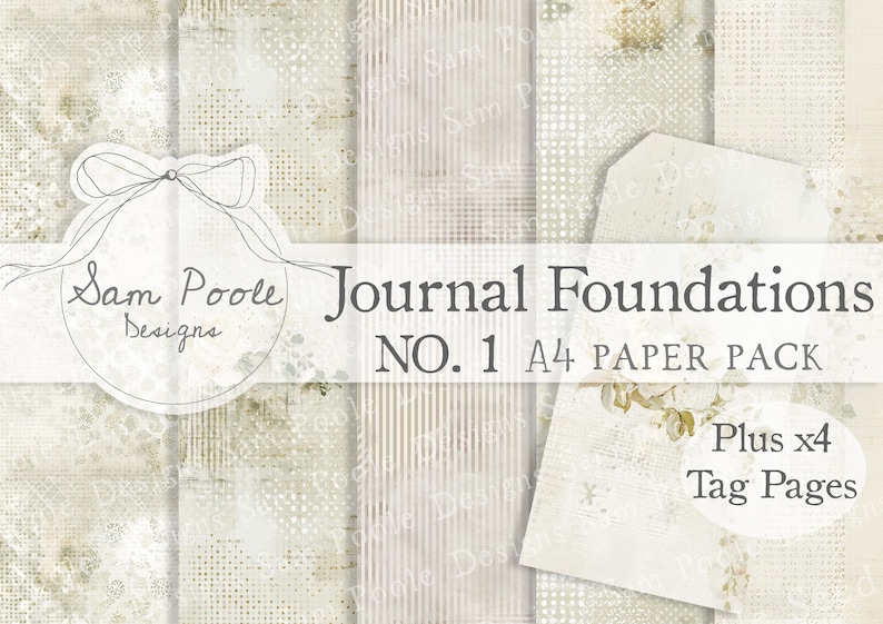 No. 1 Journal Foundations Vintage Ephemera A4 Paper Pack - Junk Journal ...
