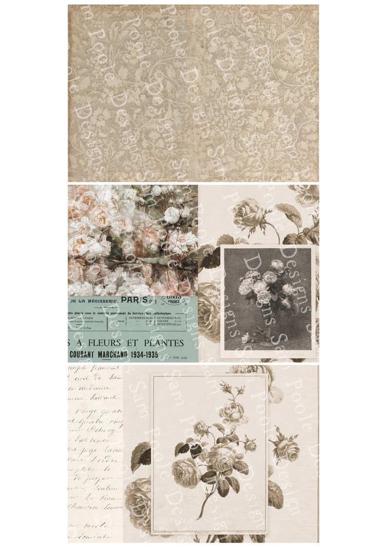 Still Life Kit Vintage Junk Journal A4 Paper Collection - Digital ...