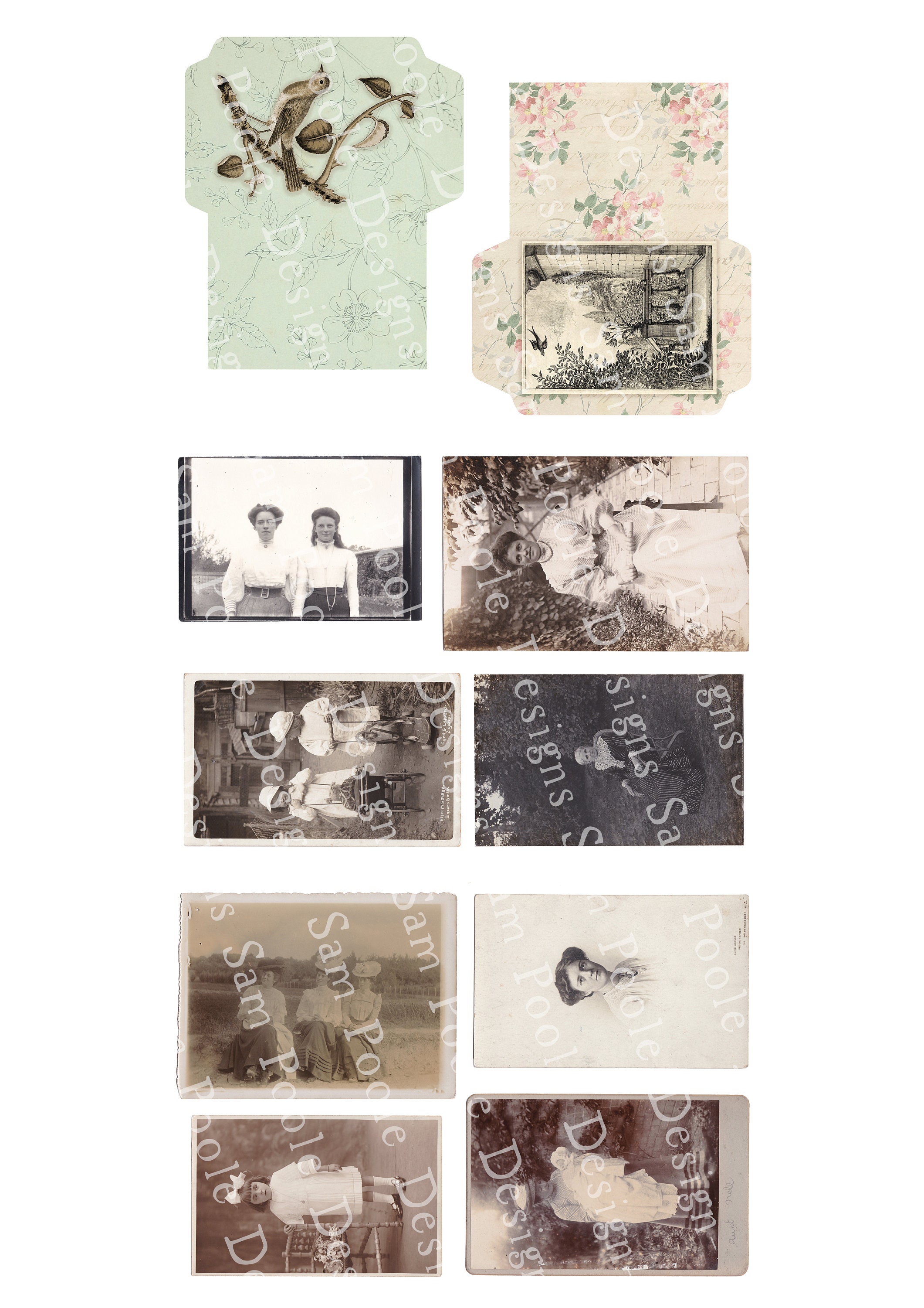 Spring Garden Junk Journal A4 Paper Collection - Digital Download ...