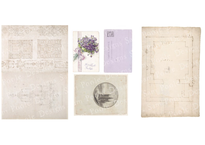 Lilac Chateau Junk Journal A4 Paper Collection - Digital Download ...
