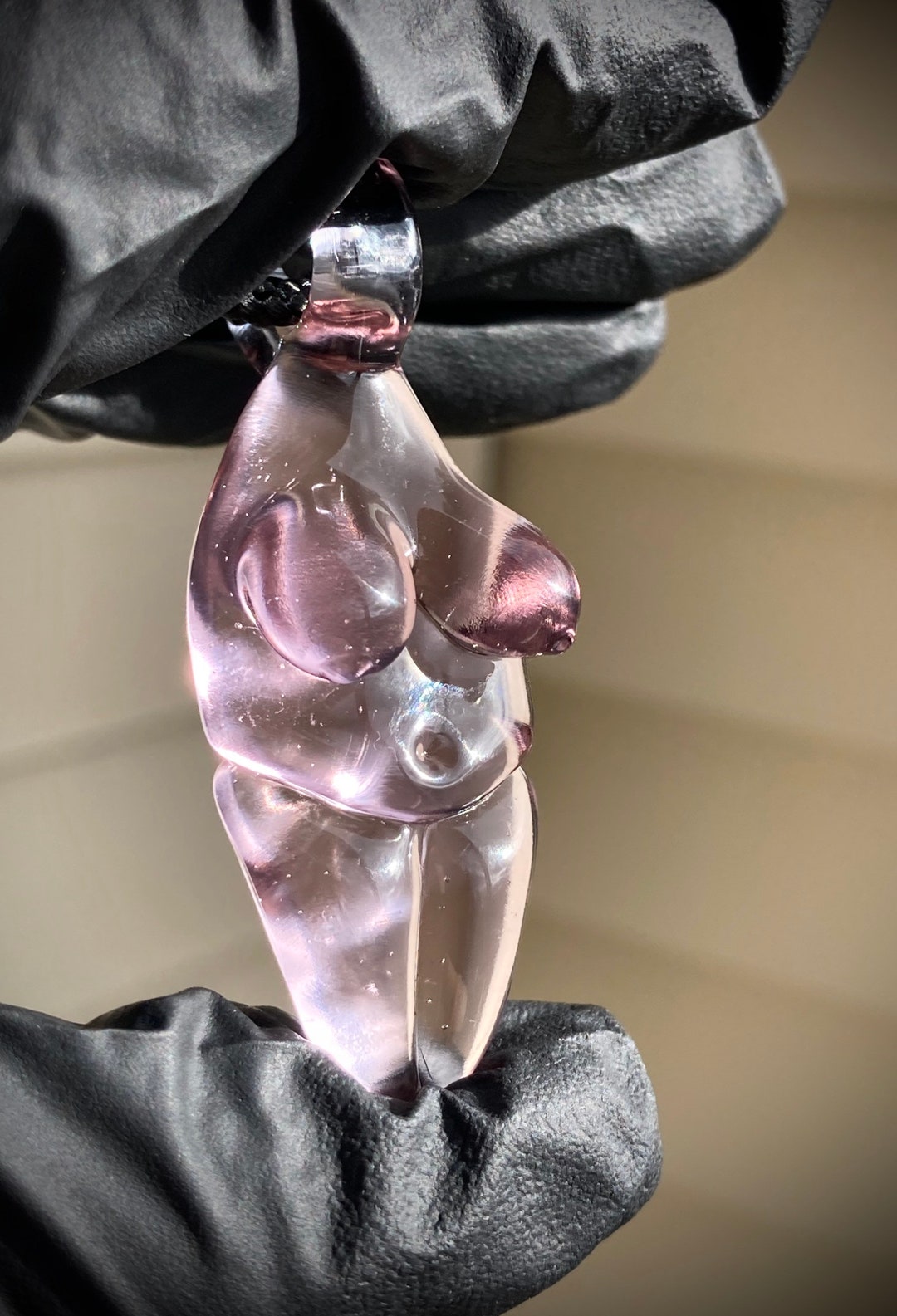 Glass Goddess Pendant Handmade Venus of Willendorf Rozay - Etsy