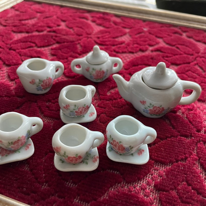 Dollhouse Tea Set - Etsy