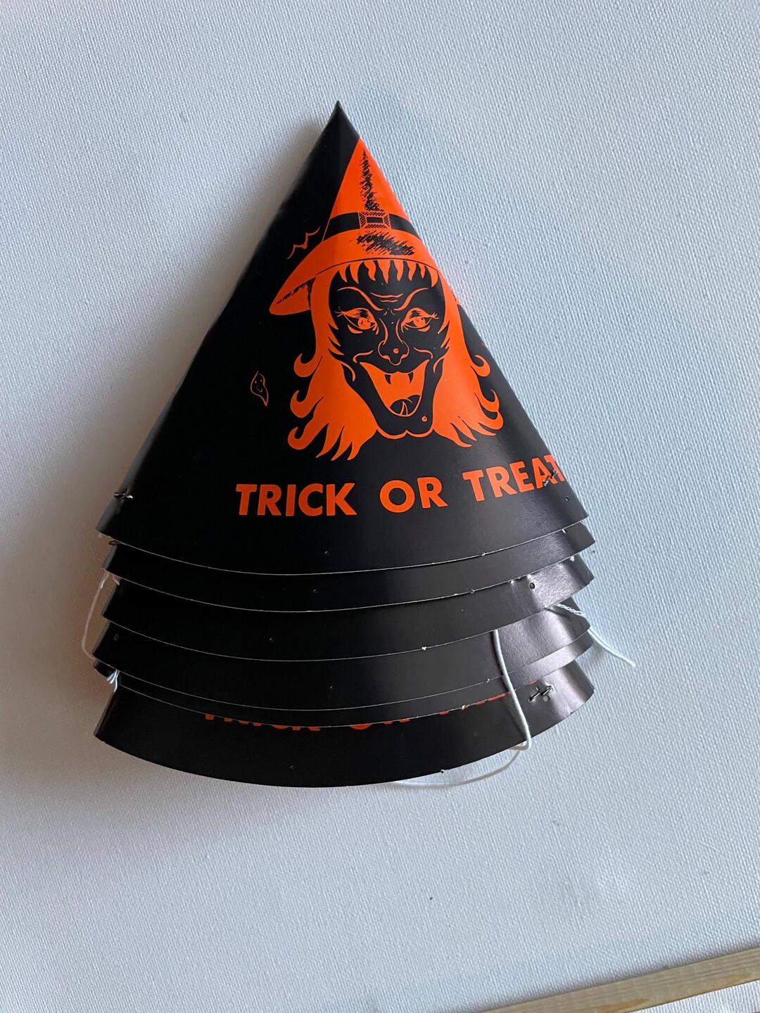 Vintage Halloween Witch Party Hat - Etsy
