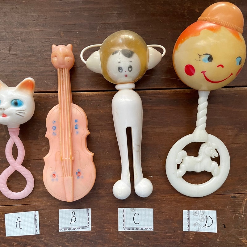 Vintage Baby Rattle - Etsy