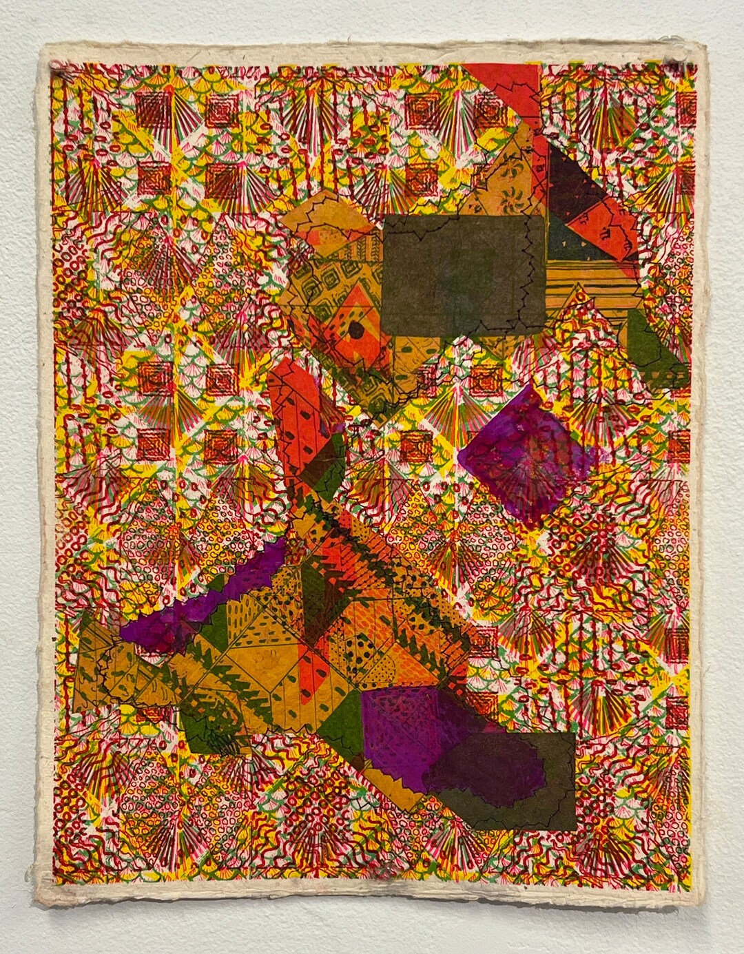 Original Artwork Collage of Risographs With Acrylic Gouache - Etsy