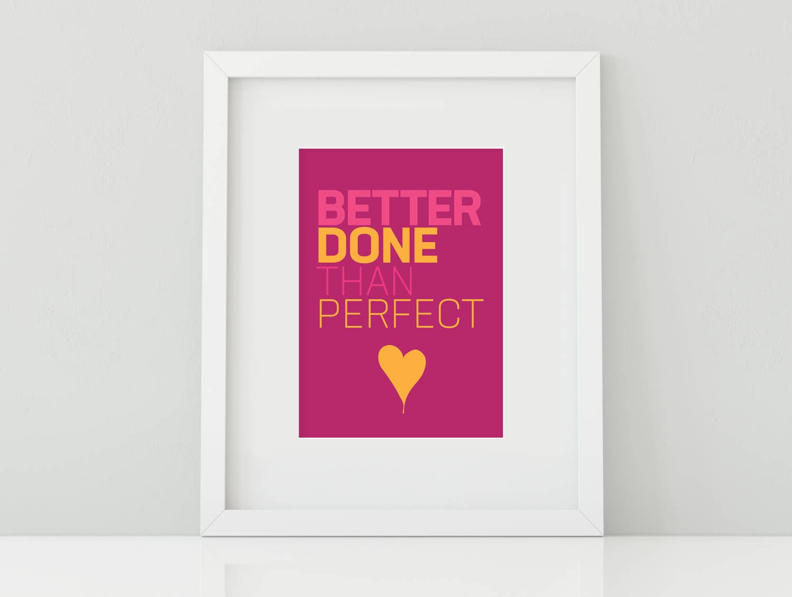 Printable Better Done Than Perfect 8x10 Artwork With Mat - Etsy