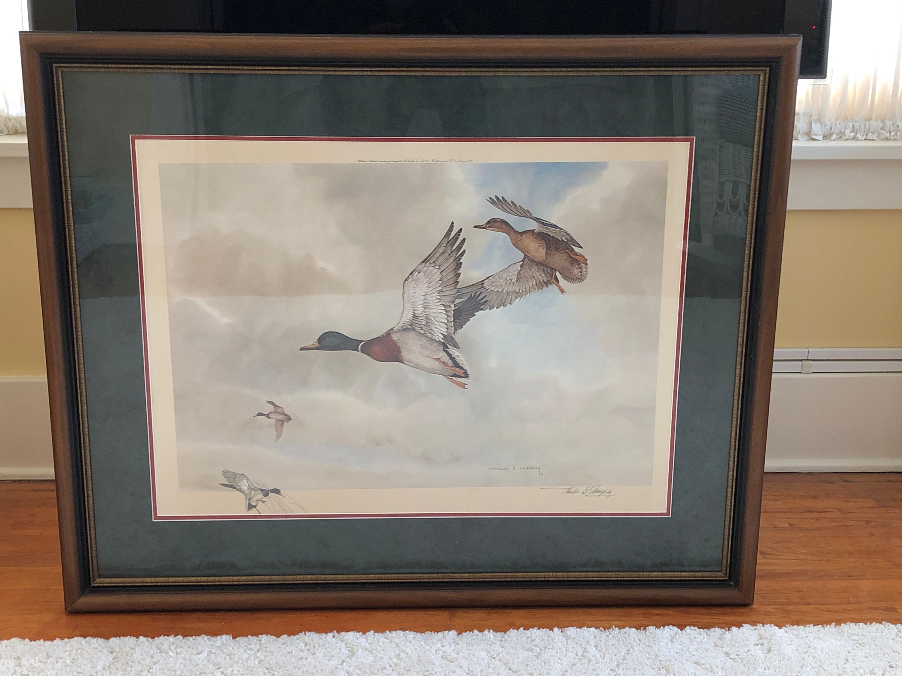 Mallards by Chas E. Murphy Duck Print Artist Proof w/ Artist Remark and ...