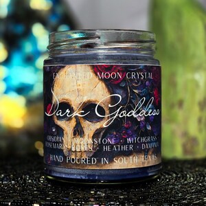 Dark Goddess Candle, Dark Moon, Spell Candle, Dark Feminine, Divine ...