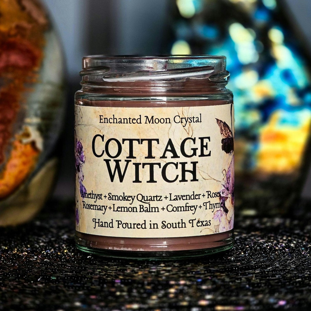 Cottage Witch Candle Calming Vanilla Scented Candle Healing Candle ...
