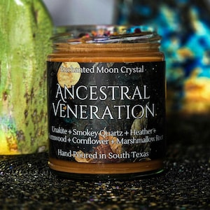 Ancestor Veneration Candle, Spirit Communication, Honoring Ancestors, Altar Candle, Ritual ...