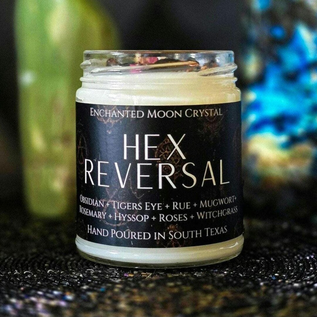 Hex Reverse Candle, Spiritual Cleanse, Clear Negativity, Protection ...