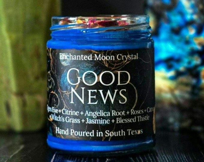 Good News Candle, Positive Energy, Manifesting, Intention Candle, Good ...