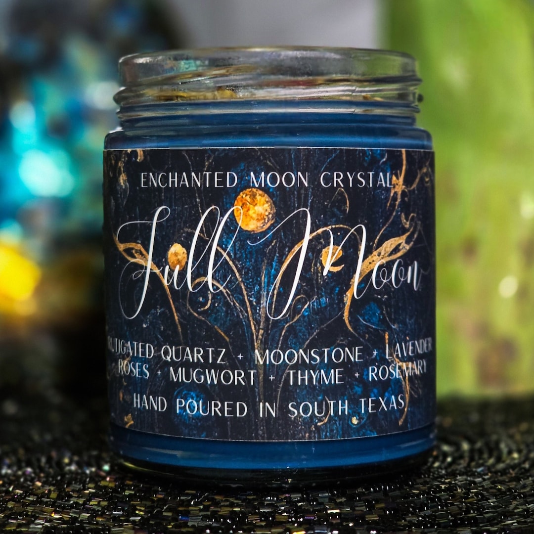 Full Moon Intention Candle, Full Moon Ritual, Powerful Protection ...