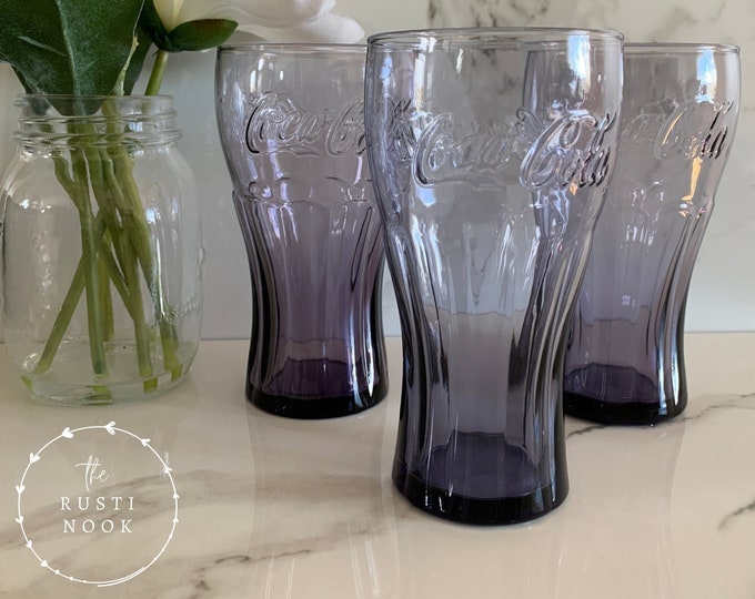 Vintage Coca-cola, Purple Coca-cola Tumblers - Etsy