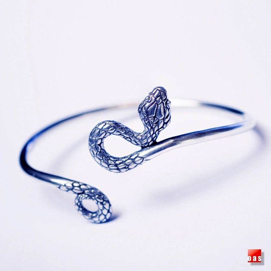 Adjustable Solid Silver Serpent Bracelet Sterling Silver - Etsy