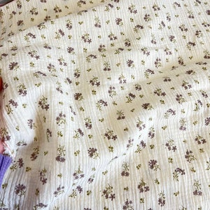 Cotton Double Gauze, Floral Pattern Gauze, Baby Cotton Muslin, Double ...