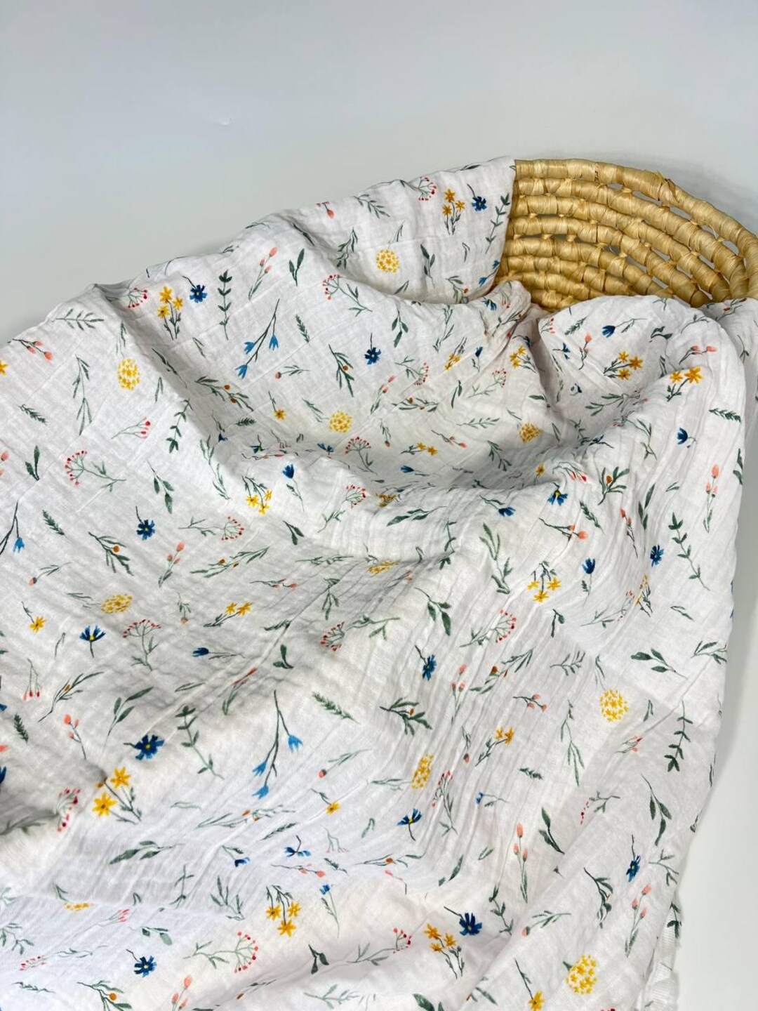 Cotton Double Gauze, Floral Pattern Gauze, Baby Cotton Muslin, Double ...